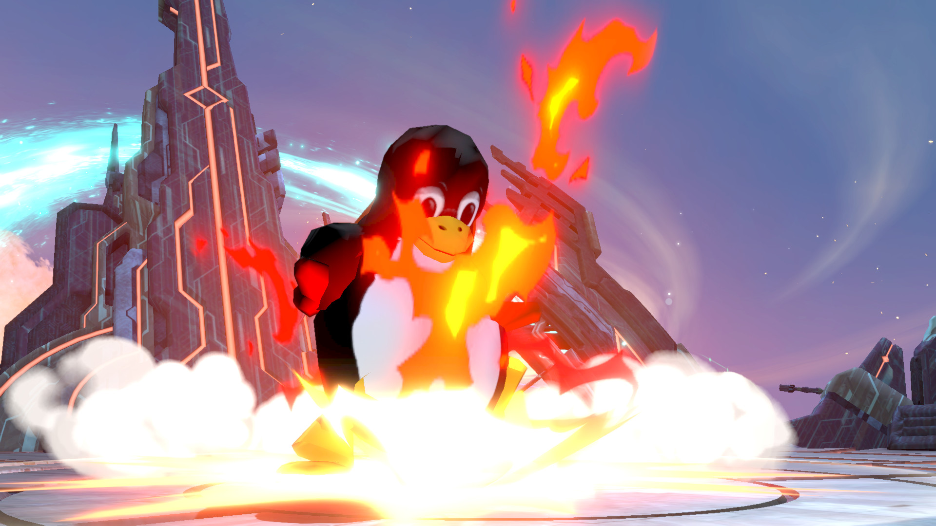 Tux the Penguin (Linux) over Falco Mod for Super Smash Bros. Ultimate ...