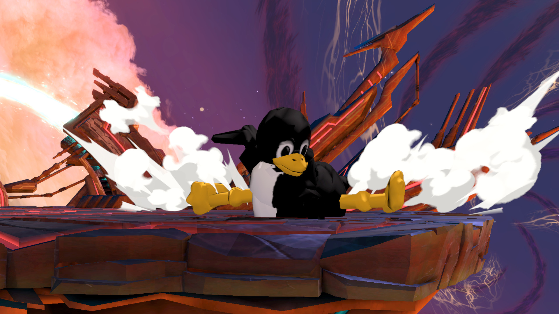 Tux the Penguin (Linux) over Falco Mod for Super Smash Bros. Ultimate ...