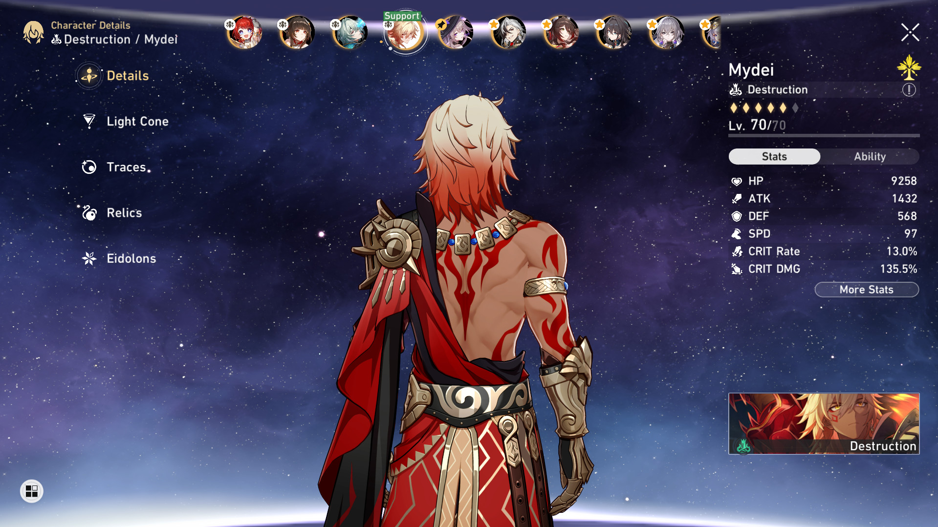 Mydei but with melanin +Eidolons and Lightcone Mod for Honkai Star Rail ...