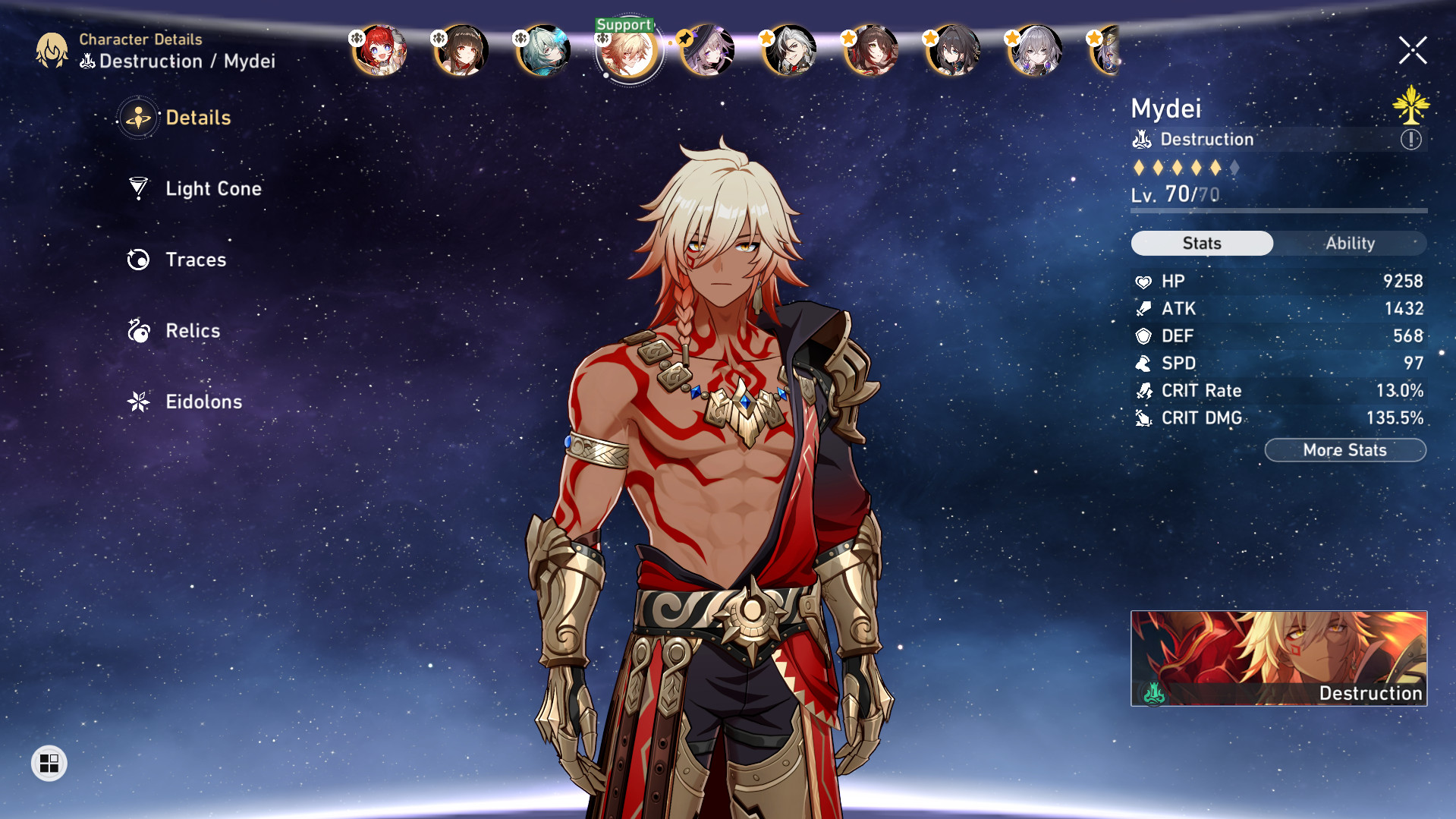 Mydei but with melanin +Eidolons and Lightcone Mod for Honkai Star Rail ...