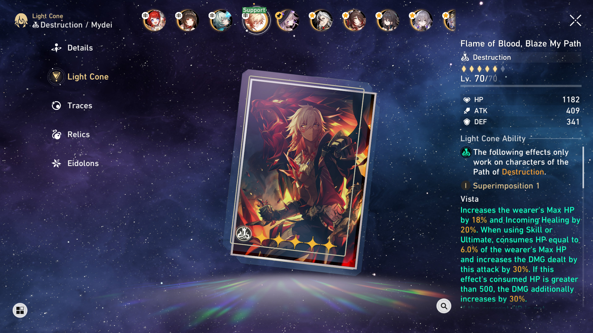 Mydei but with melanin +Eidolons and Lightcone Mod for Honkai Star Rail ...