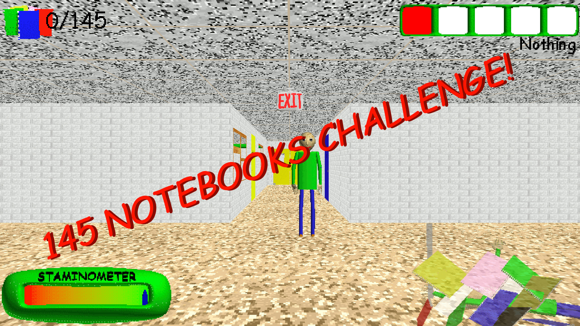 125 Notebooks challenge! Mod for Baldi's Basics | Baldi Mods