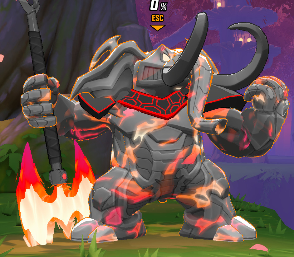 dark red neon loxodont palette colors Mod for Rivals of Aether II ...