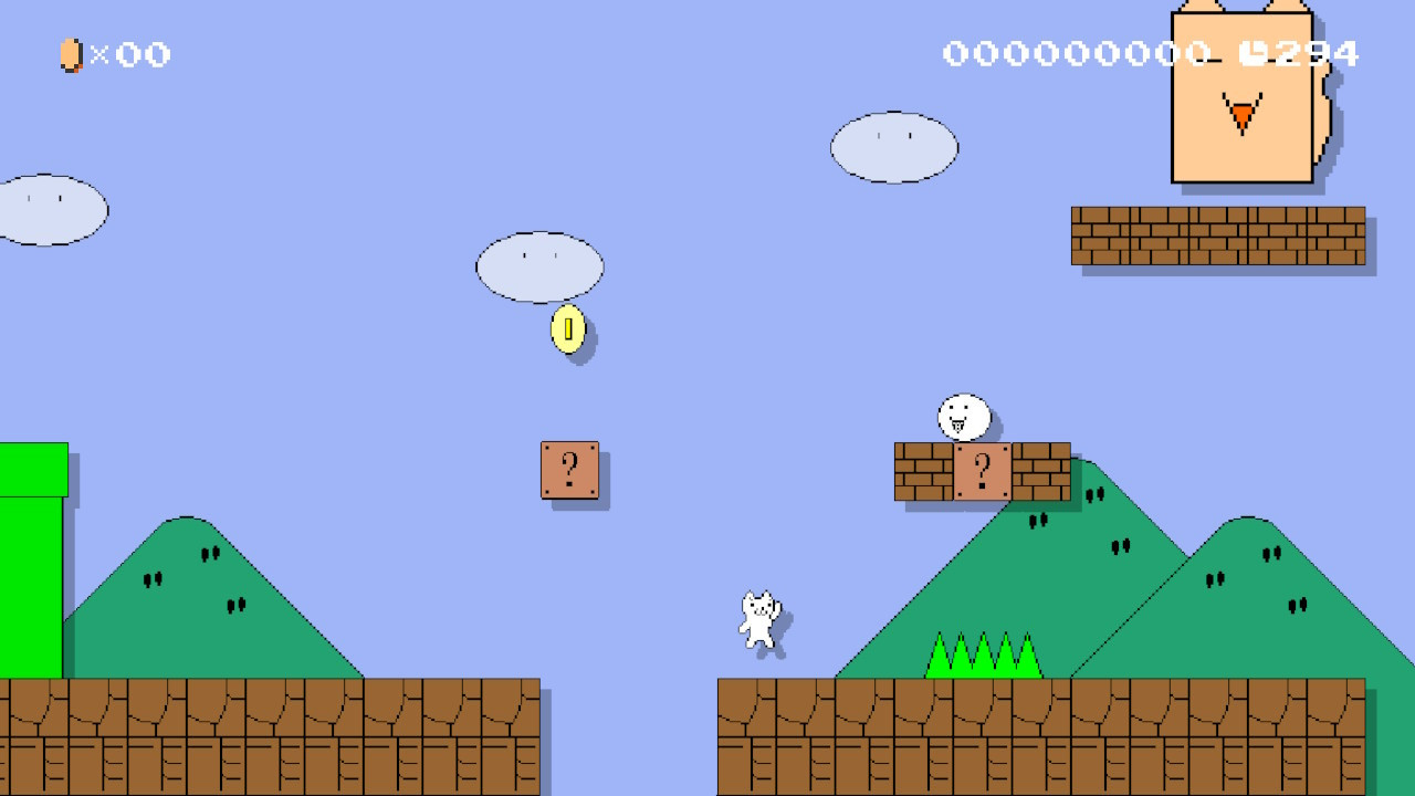 Syobon Action Skins Mod for Super Mario Maker 2 | SMM2 Mods