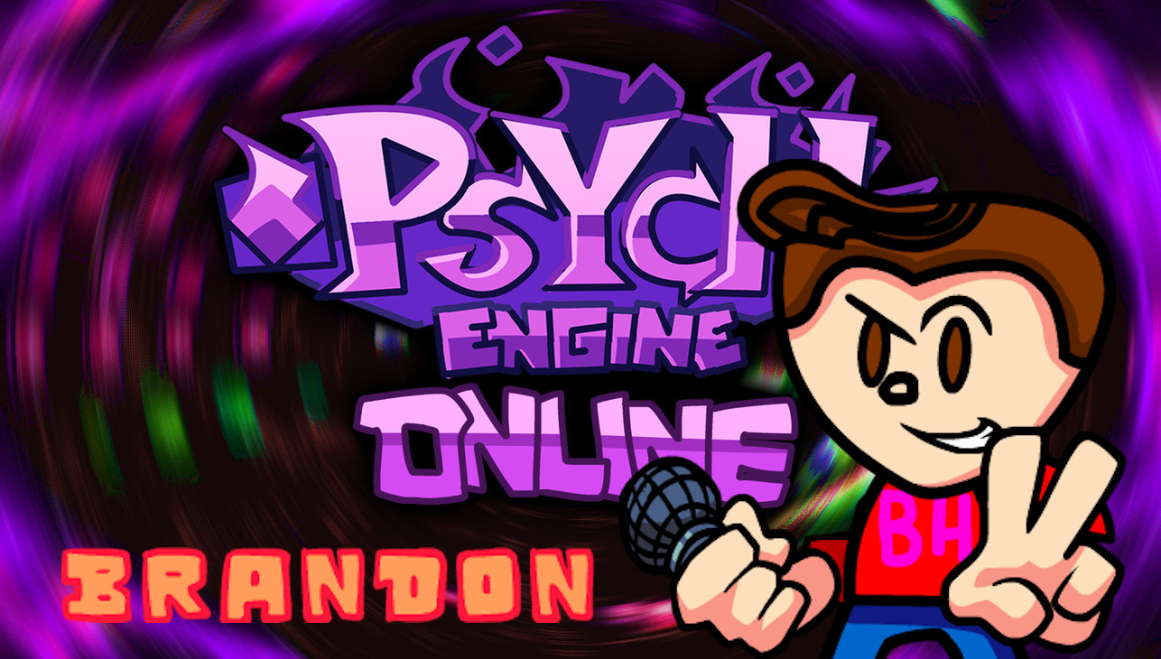 Brandon over BF [PSYCH ONLINE] Mod for Friday Night Funkin' | FNF Mods