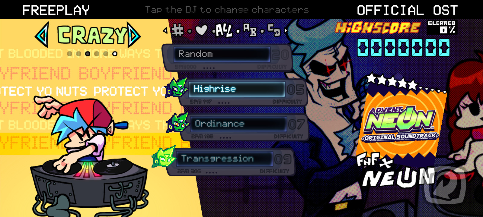 FNF Vs. Neon [V-Slice Port] Mod for Friday Night Funkin' | FNF Mods