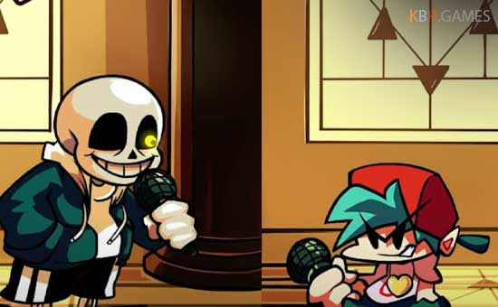 FNF VS SANS SANSATIONAL BUT SKELETON BROS V2 STYLE Mod for Friday Night ...