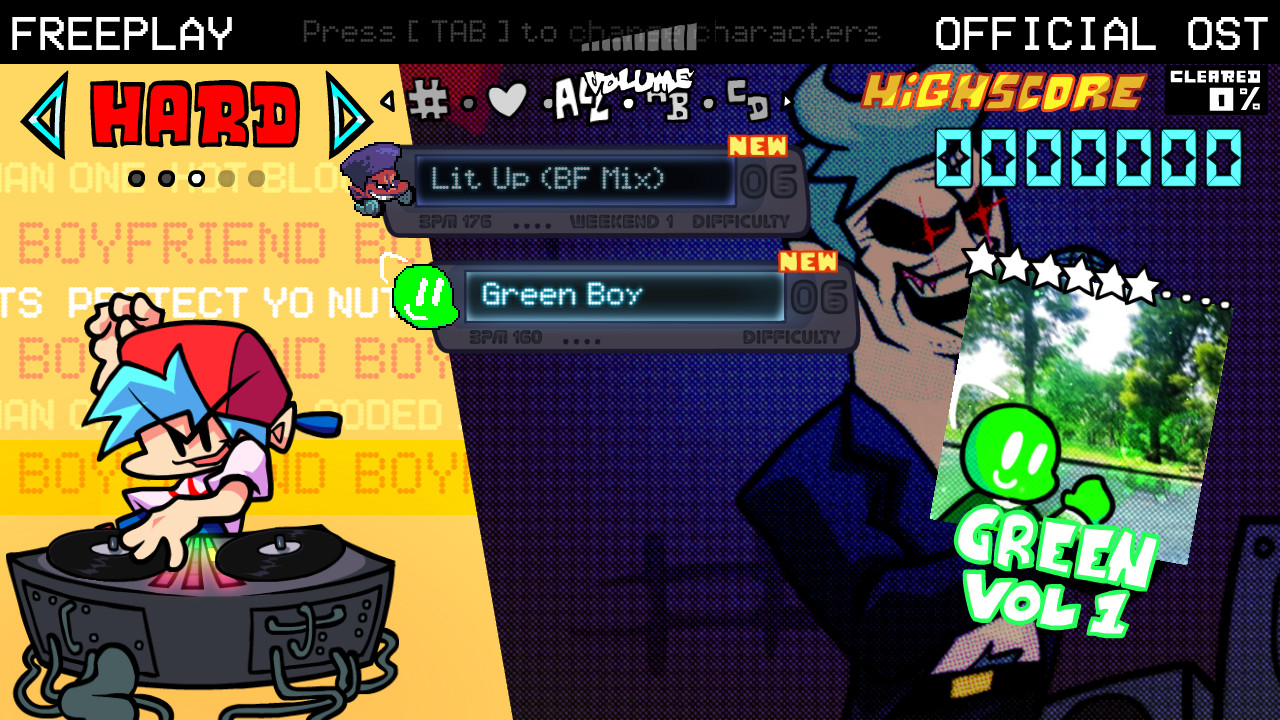 FNF Average Green Boy | An Ammar Mod for Friday Night Funkin' | FNF Mods