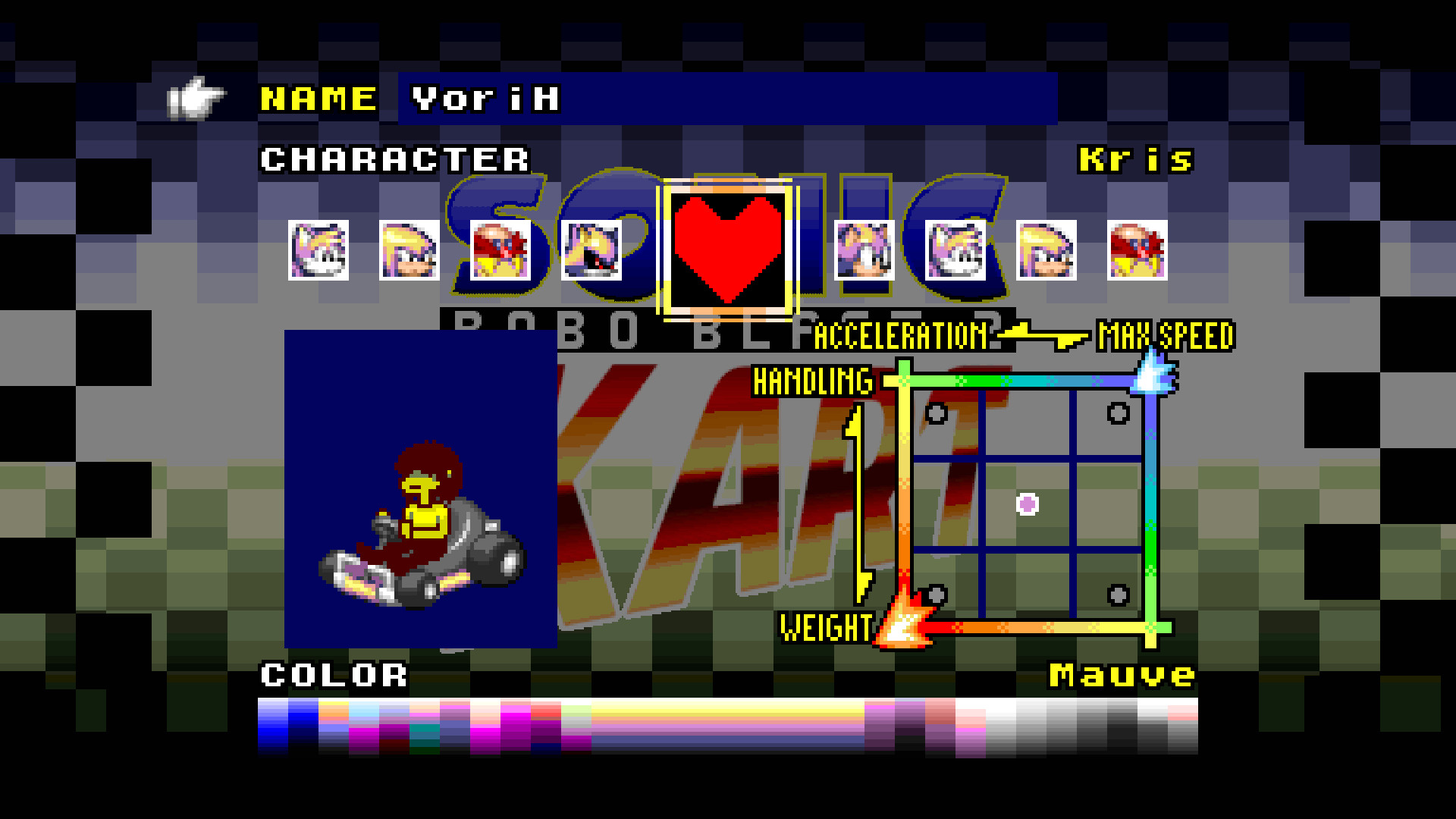 Kris Dreemurr Mod for Sonic Robo Blast 2 Kart | SRB2K Mods