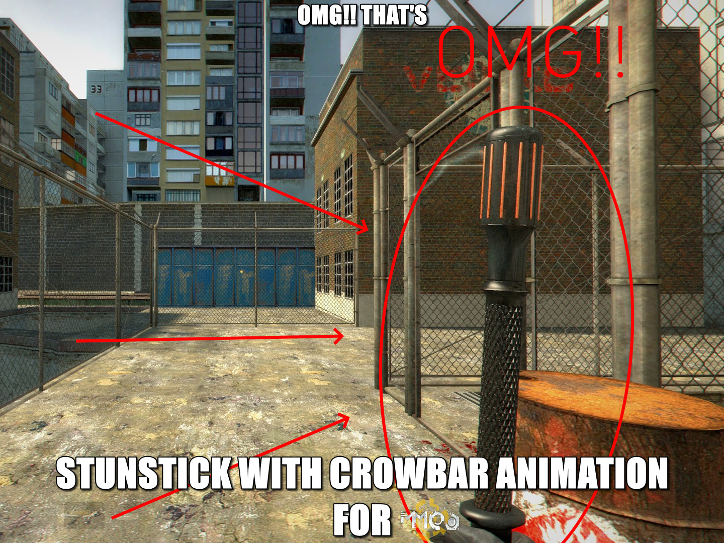 Stunstick with Crowbar Animations Mod for Half-Life 2: MMod | HL2:MMod Mods