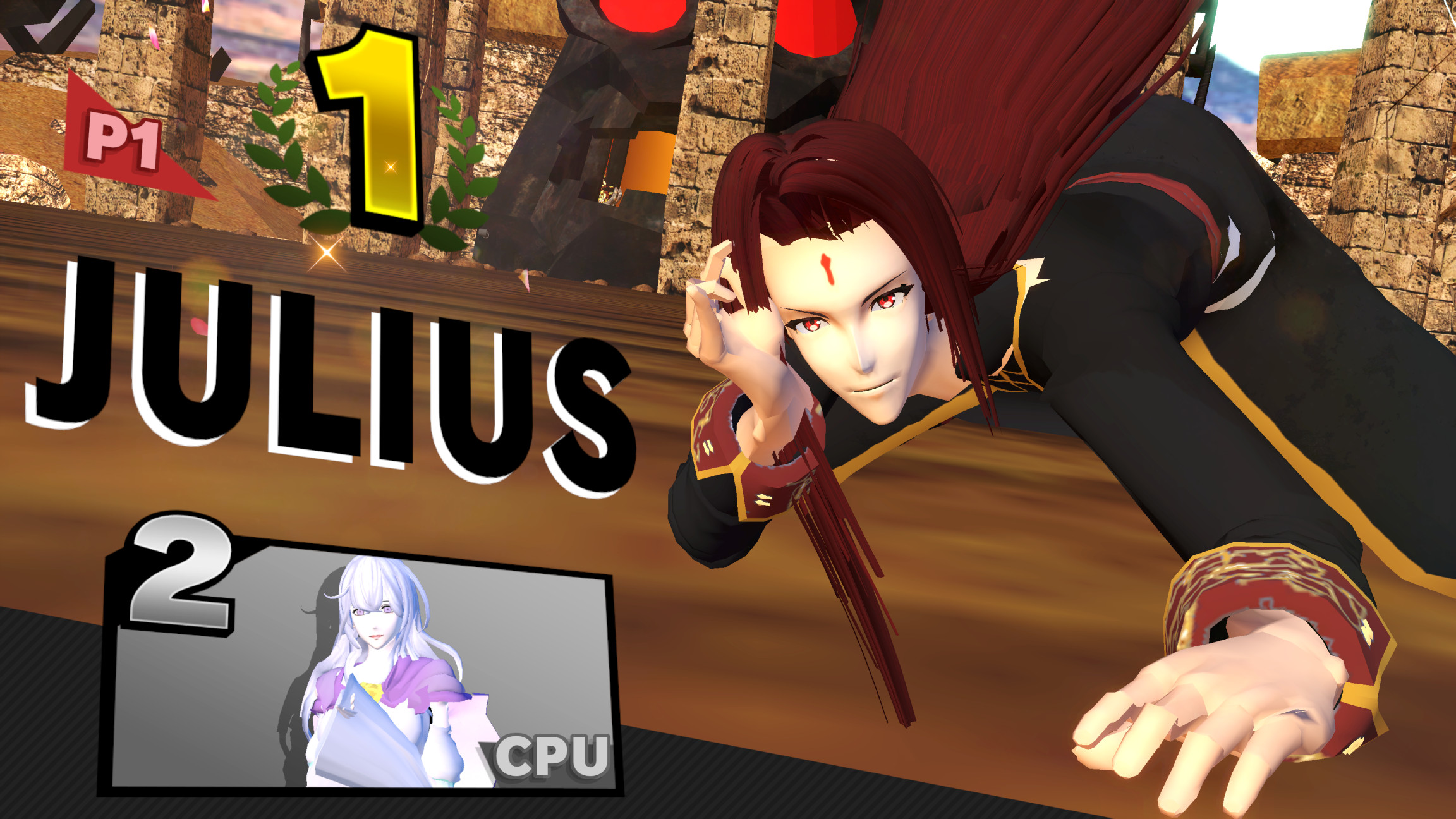 Prince Julius (Fire Emblem) over Bayonetta Mod for Super Smash Bros ...