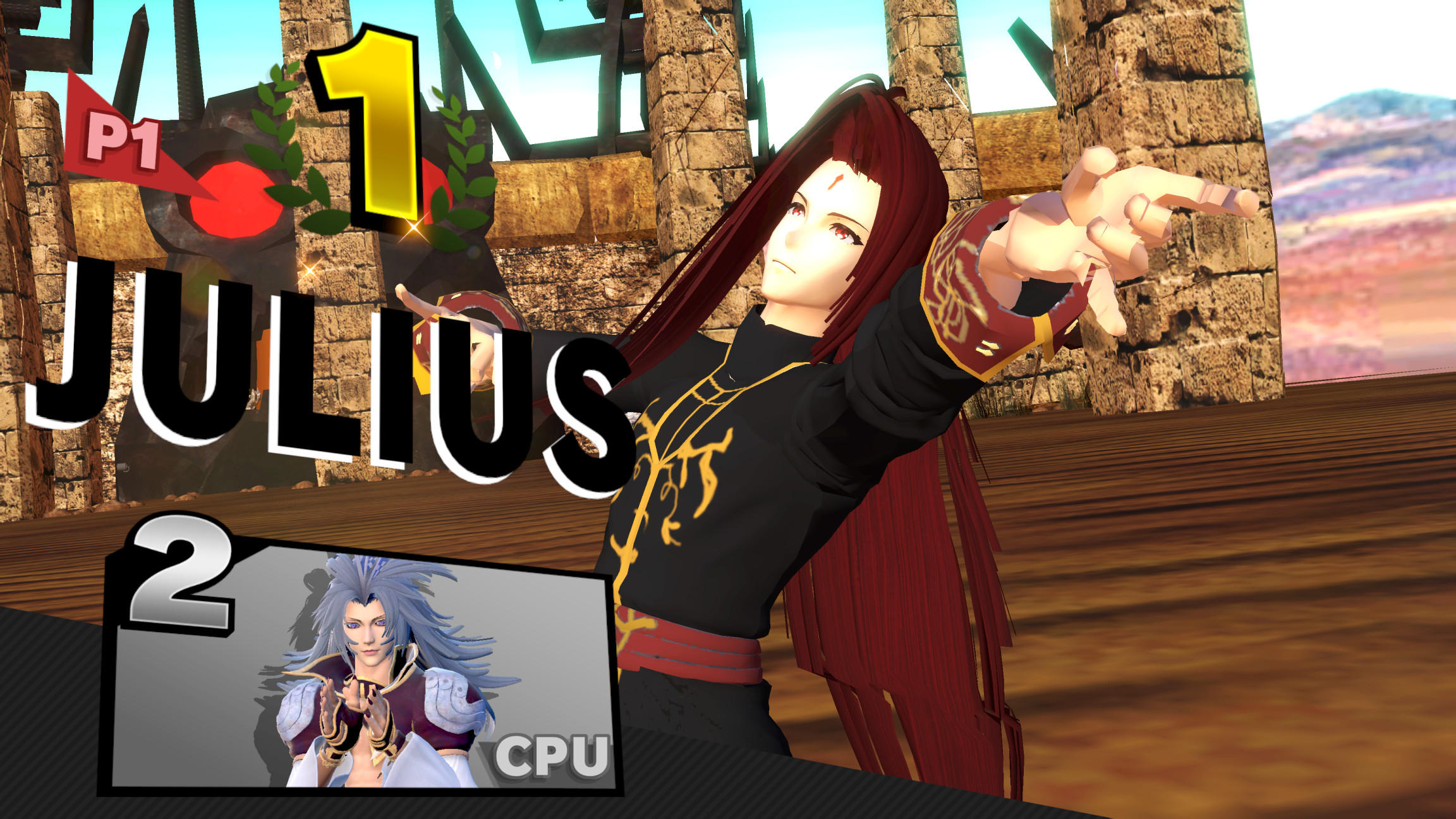 Prince Julius (Fire Emblem) over Bayonetta Mod for Super Smash Bros ...