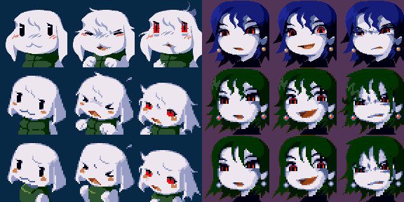 Toroko and Misery Portrait Resprites Mod for Cave Story (freeware ...