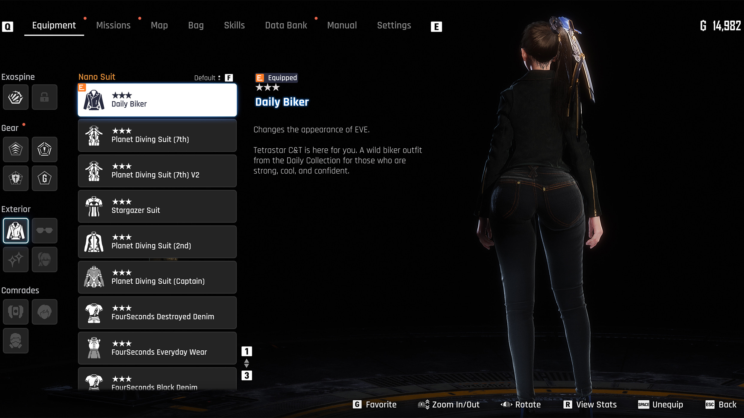 Eve Double D Daily Biker Mod for Stellar Blade | SB Mods