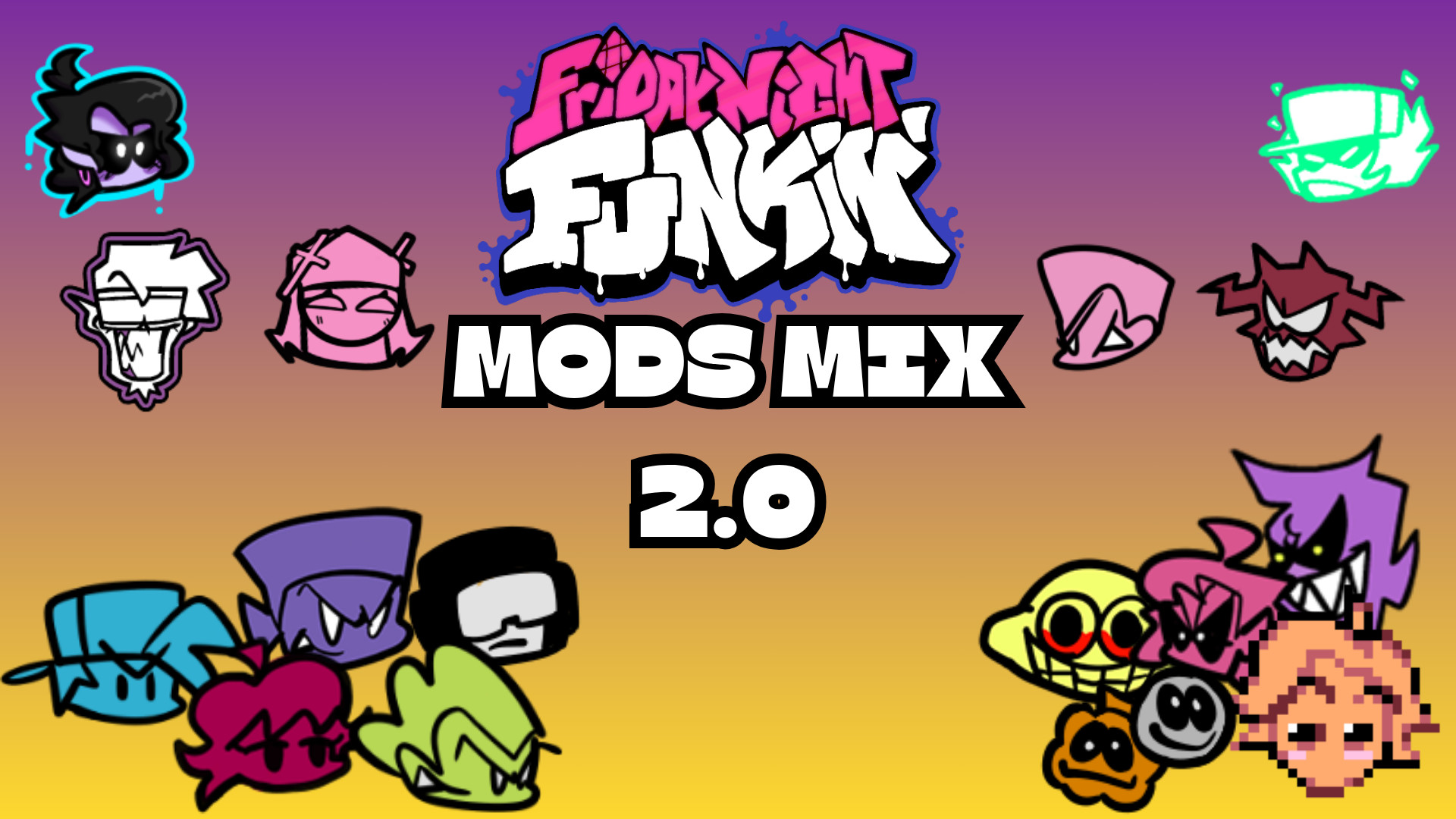 FNF Mods Mix 2.0 Mod for Friday Night Funkin' | FNF Mods