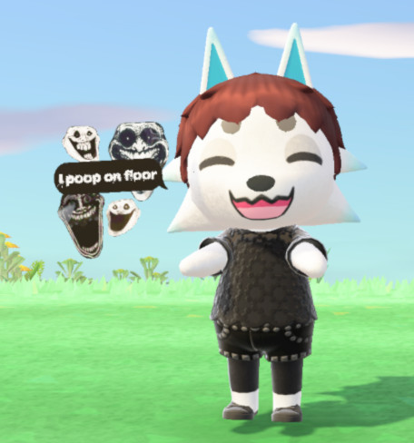 "I poop on floor" Over Pink Heart Shades(glasses) Mod for Animal ...