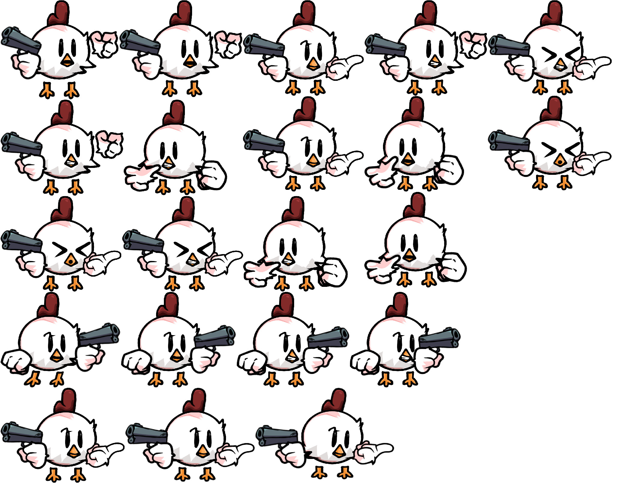 fnf but against you the chicken Mod for Friday Night Funkin' | FNF Mods