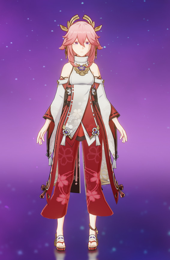 Sakura Veil Priestess-Yae Miko Mod for Genshin Impact | GI Mods
