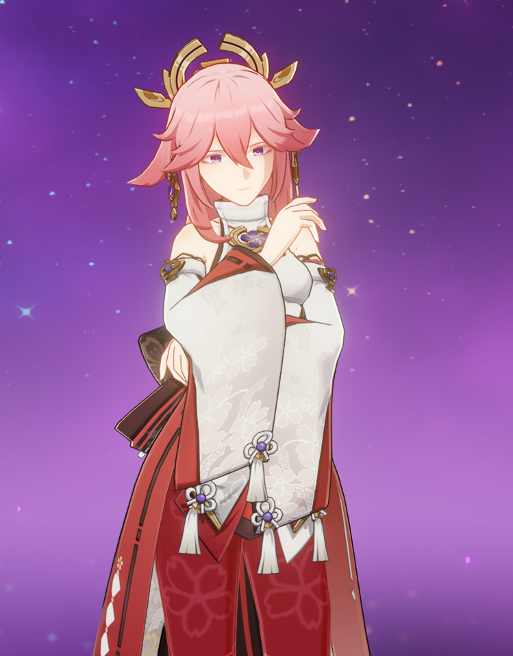 Sakura Veil Priestess-Yae Miko Mod for Genshin Impact | GI Mods