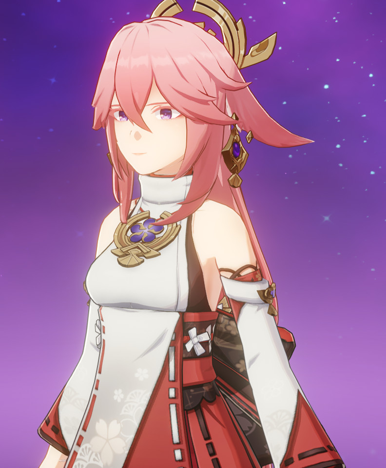 Sakura Veil Priestess-Yae Miko Mod for Genshin Impact | GI Mods