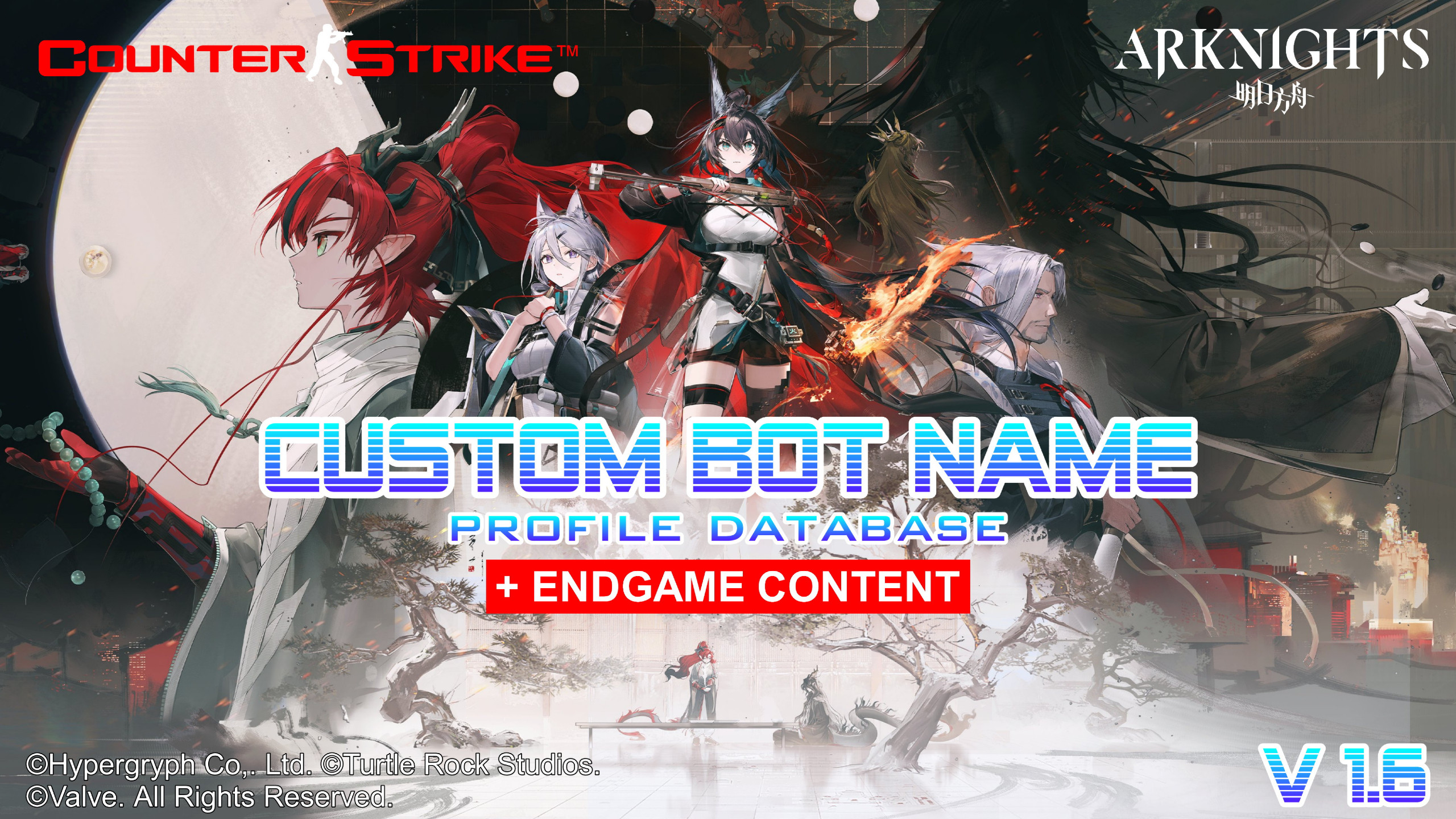 Custom BOT Name from Arknights Mod for Counter-Strike 1.6 | CS1.6 Mods