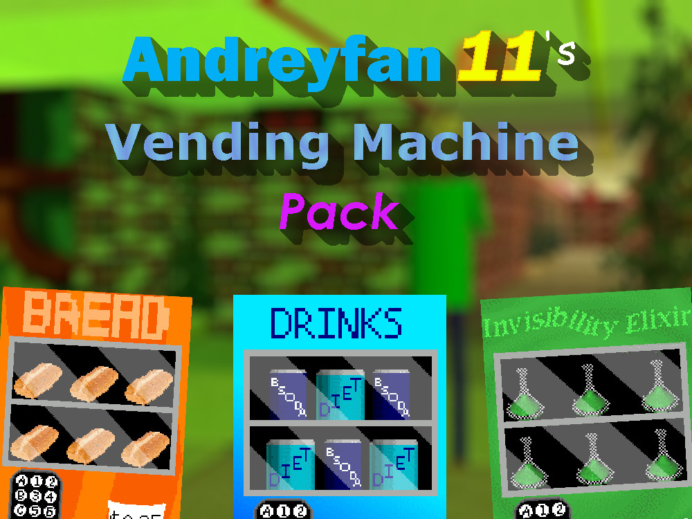 Andreyfan11's Vending Machine Pack Mod for Baldi's Basics | Baldi Mods