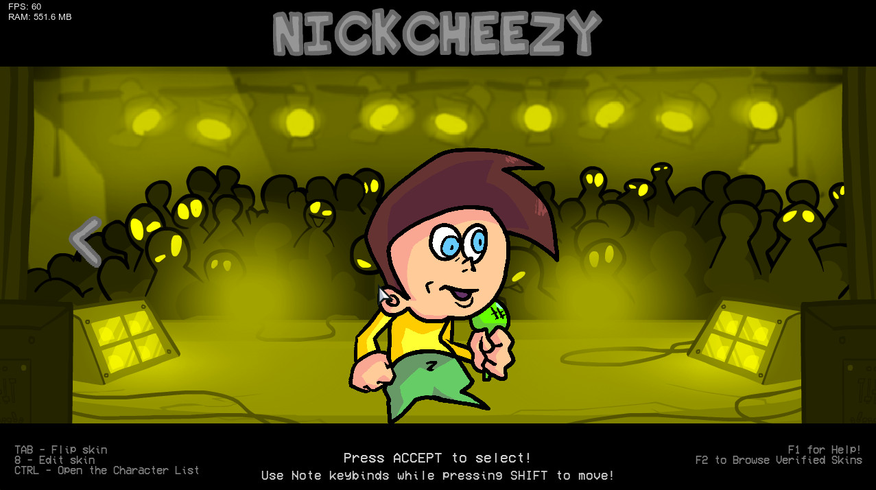 Playable Nickcheezy for Psych Online Mod for Friday Night Funkin' | FNF ...