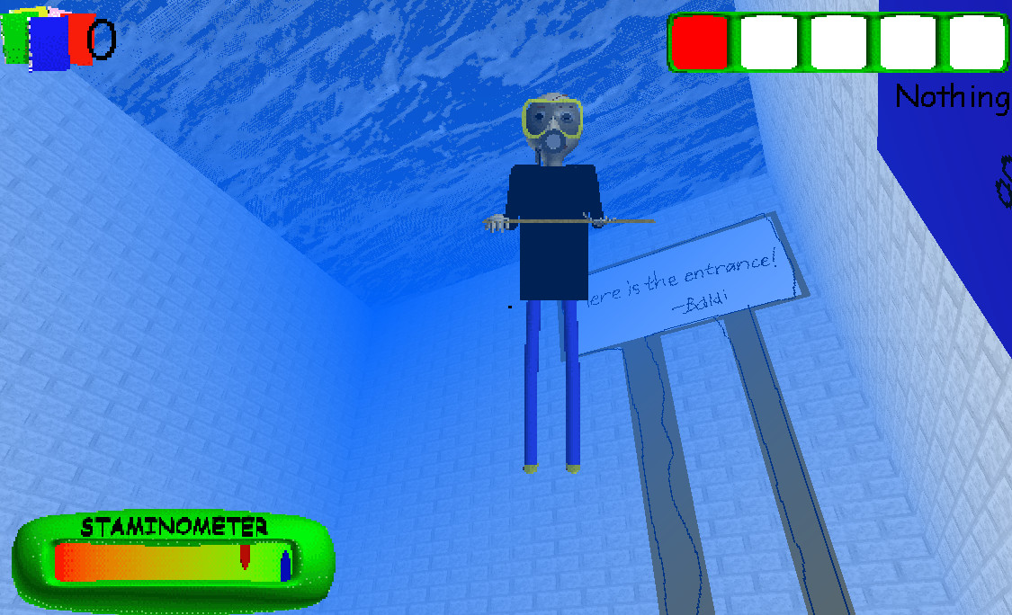 Water Cave Challenge! Mod for Baldi's Basics | Baldi Mods