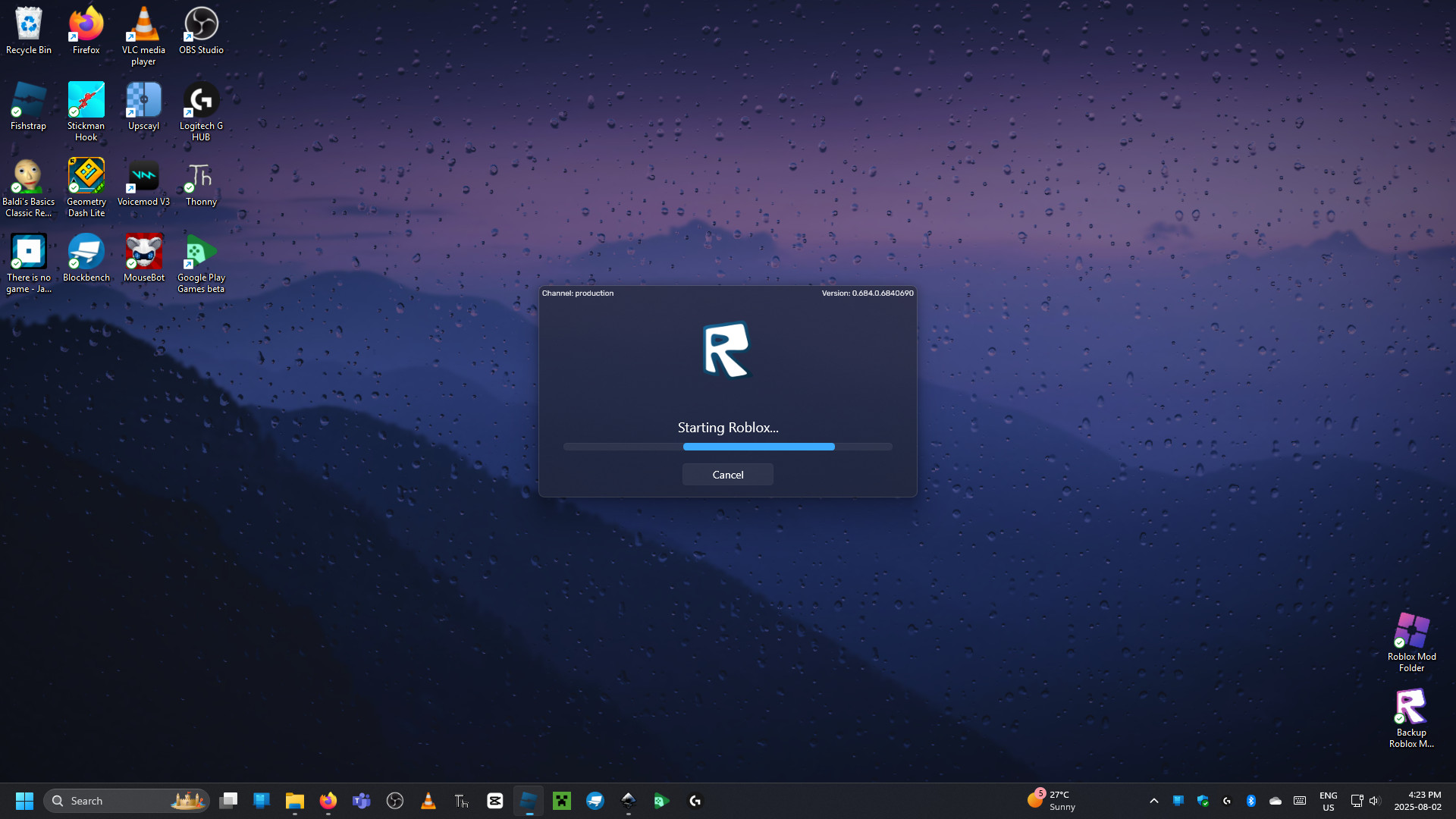 Classic Styled Fishstrap Theme Mod for Roblox | RBLX Mods