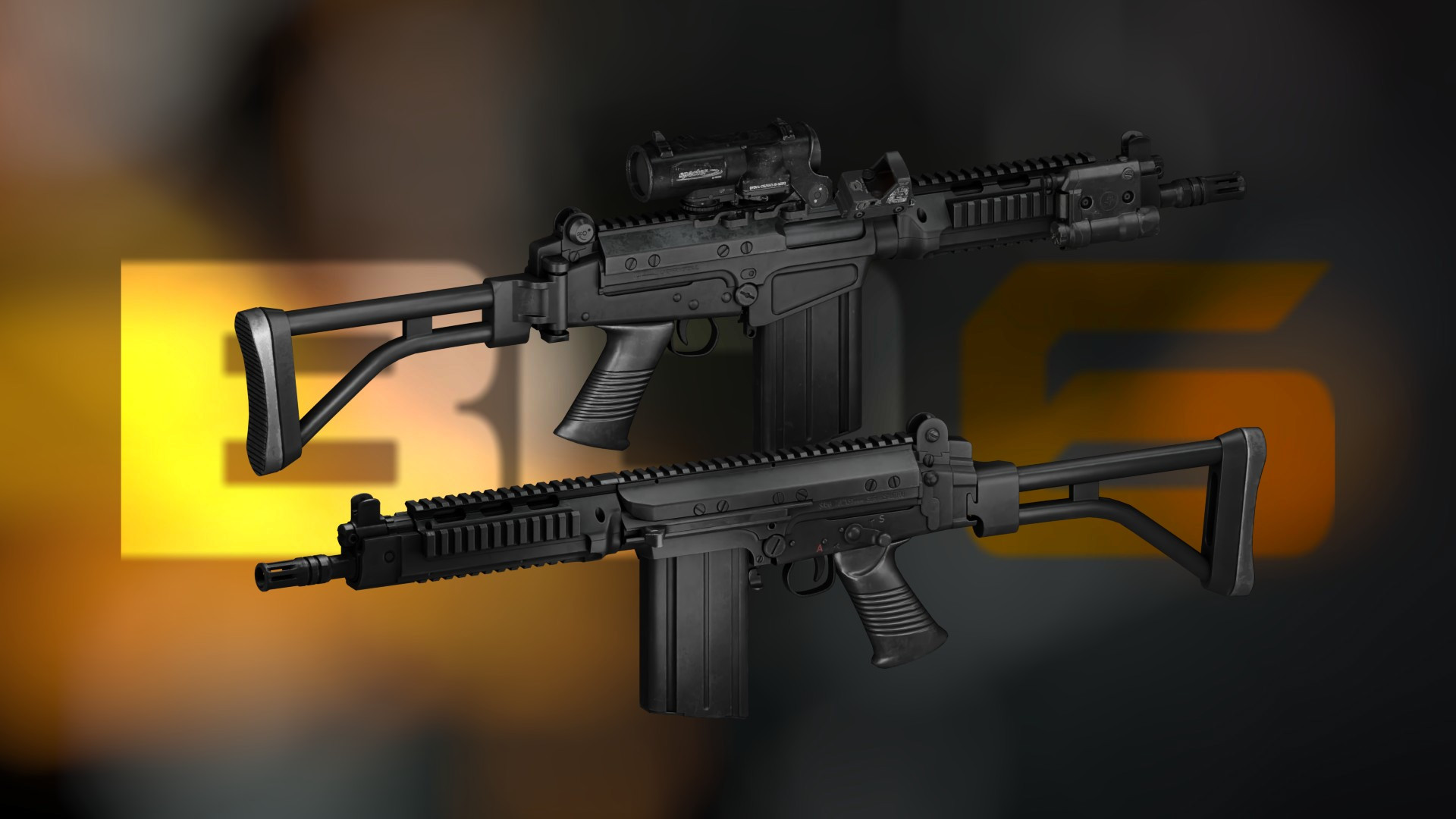 RON SA-58 on BO6 Anims Mod for Counter-Strike: Source | CS:S Mods