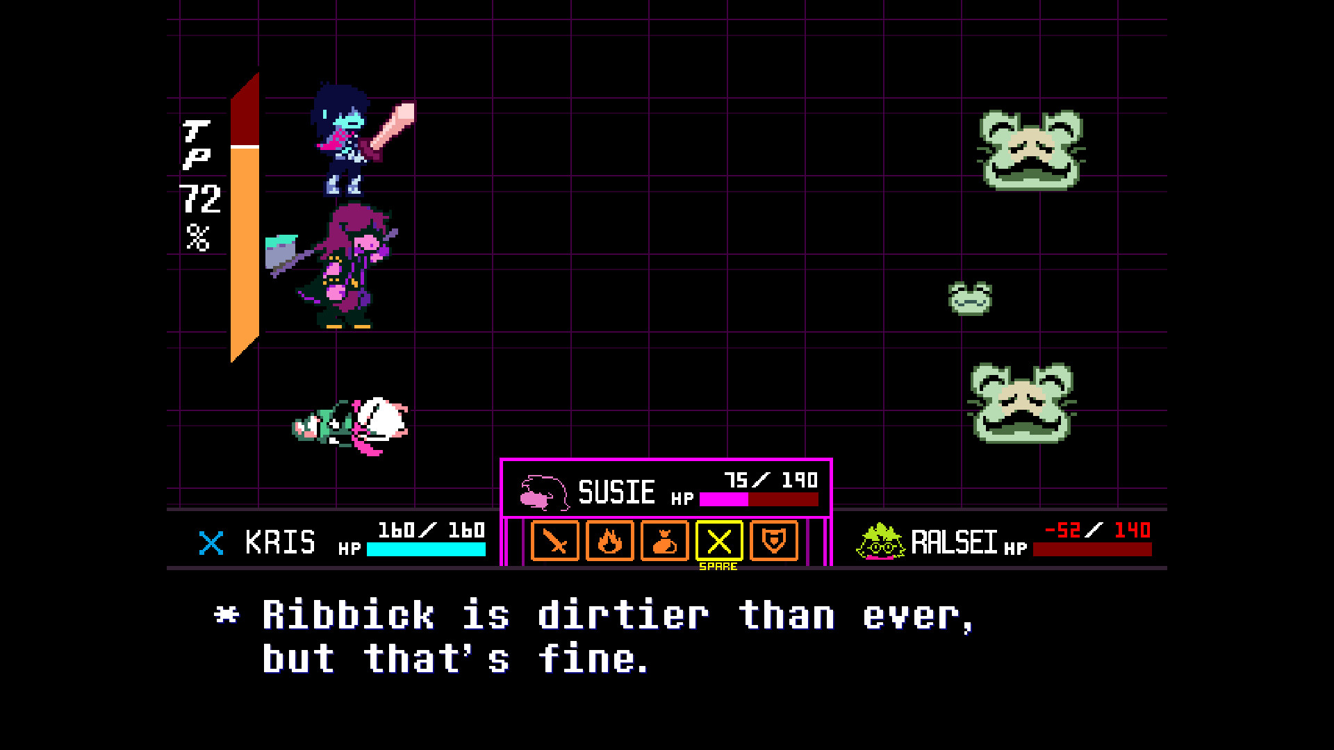 Family Guy Down & Fell Pose - Fun Gang Mod for Deltarune | DR Mods