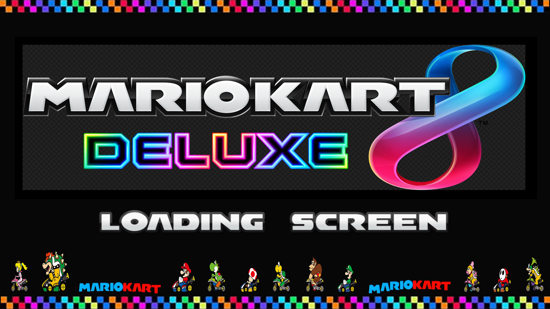 Coloured Character Loading Screen Mod for Mario Kart 8 Deluxe | MK8D Mods