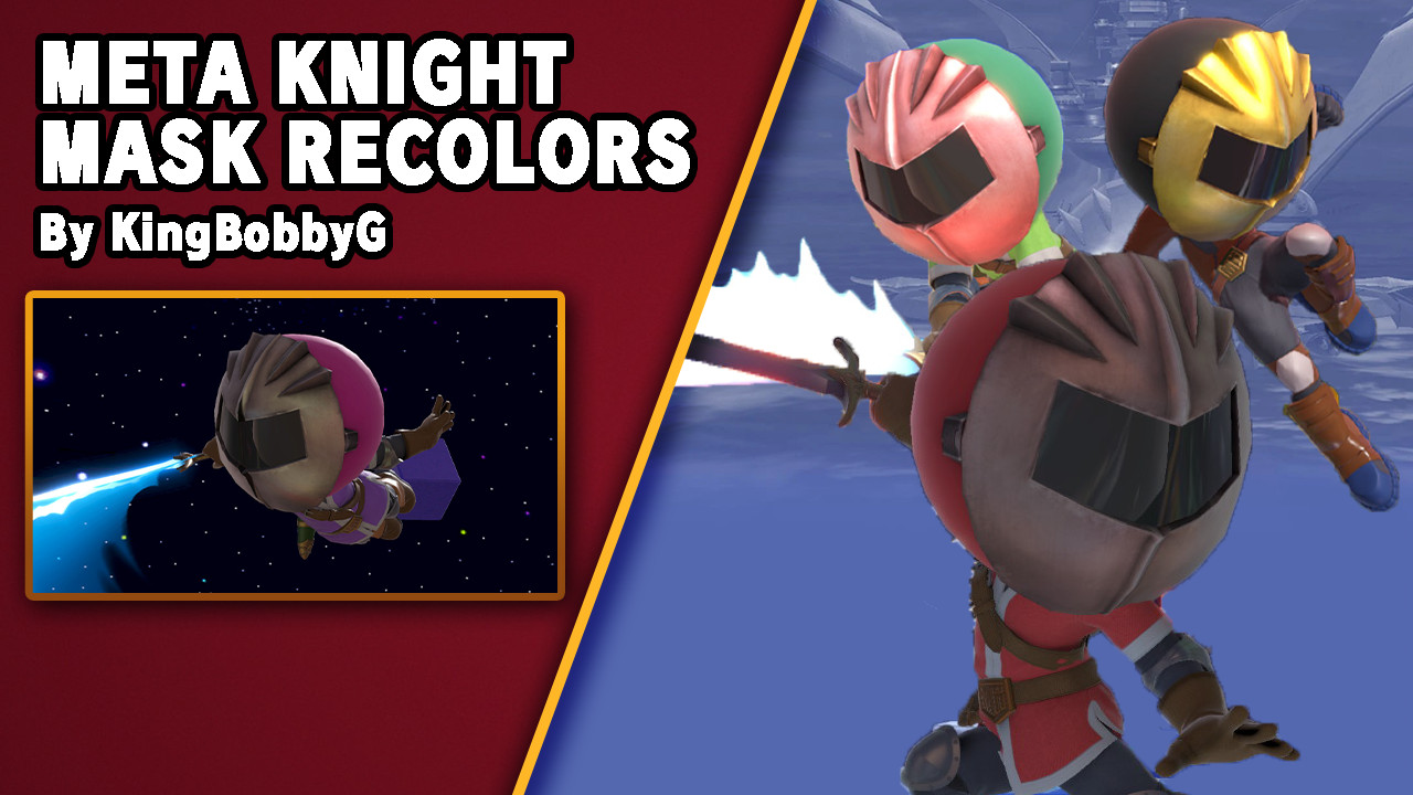Meta Knight Mask Recolors Mod for Super Smash Bros. Ultimate | SSBU Mods