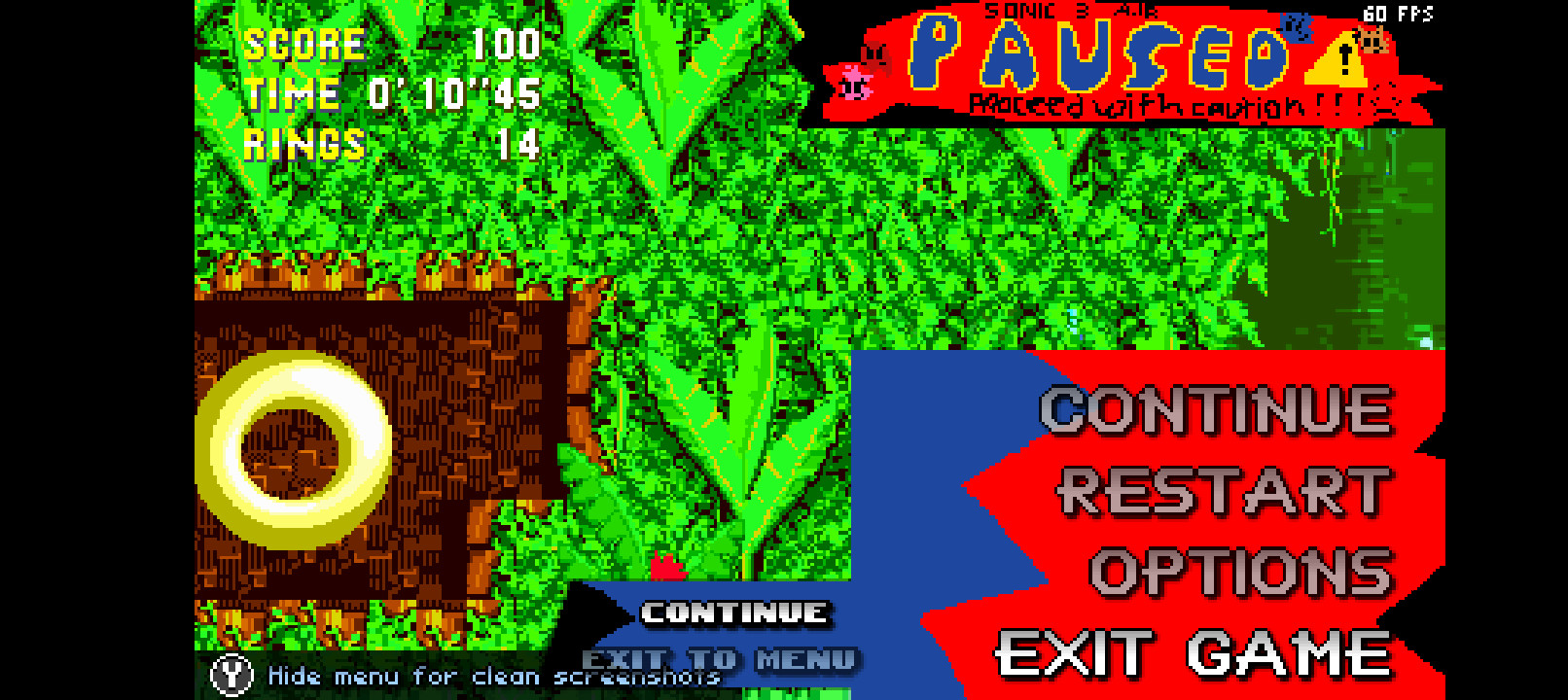 My Custom Pause Menu Mod for Sonic 3 A.I.R. | S3AIR Mods