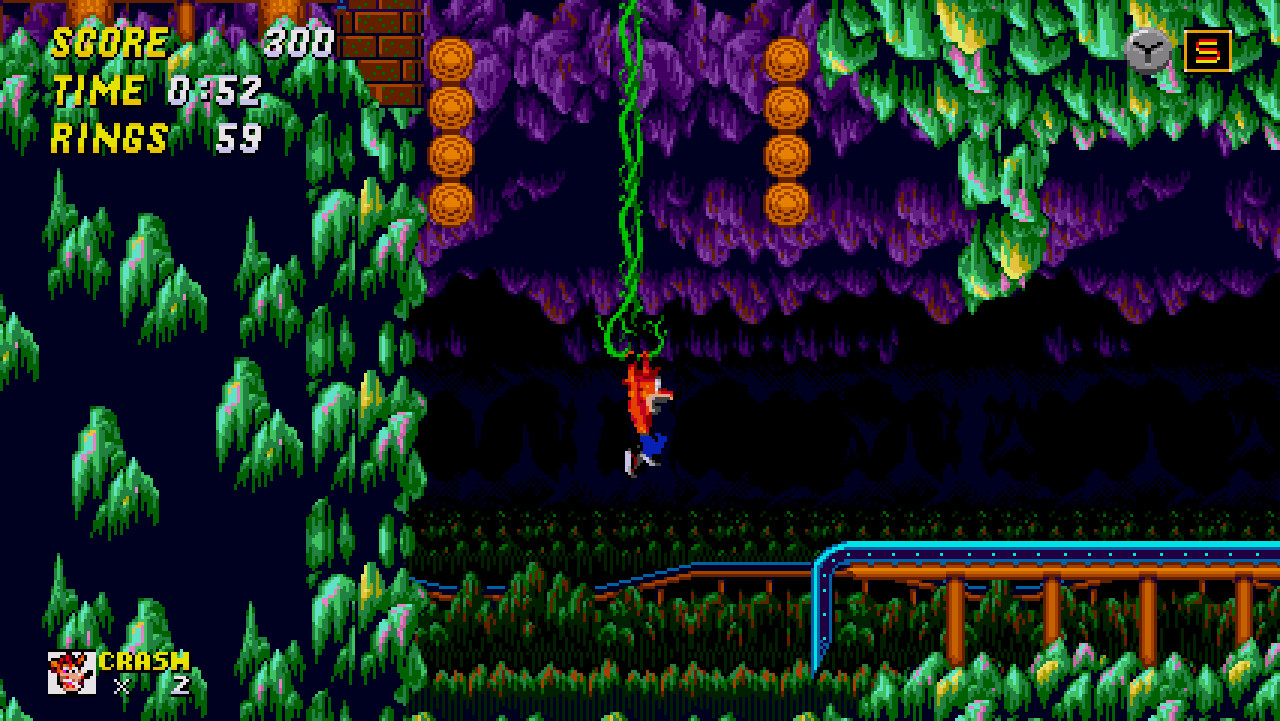 GBA Crash Bandicoot in Sonic 2 Absolute Mod for Sonic The Hedgehog 2 ...