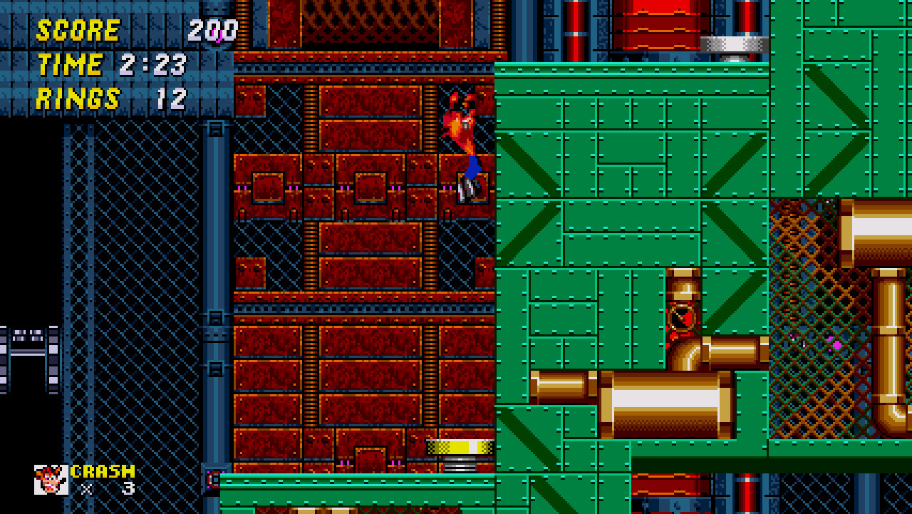 GBA Crash Bandicoot in Sonic 2 Absolute Mod for Sonic The Hedgehog 2 ...