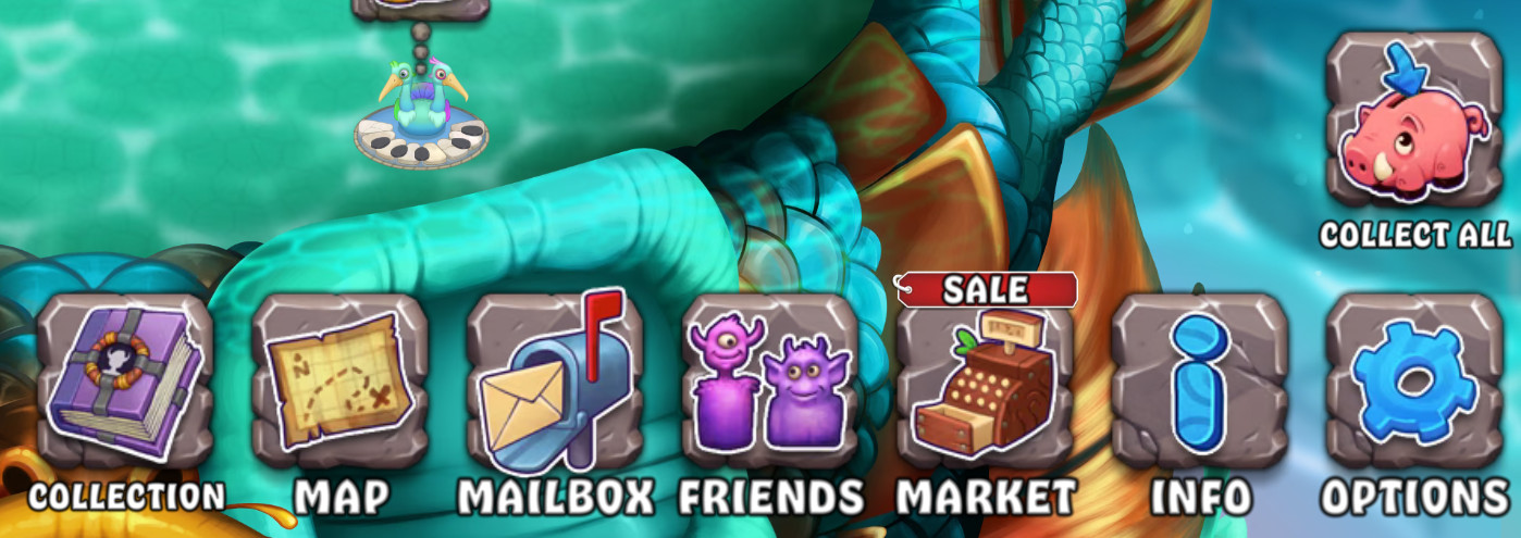 Black or Blue Menu Icons Mod for My Singing Monsters | MSM Mods