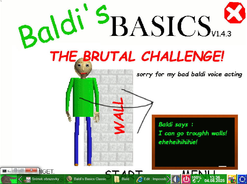 Impossible Baldi's Basics Mod for Baldi's Basics | Baldi Mods