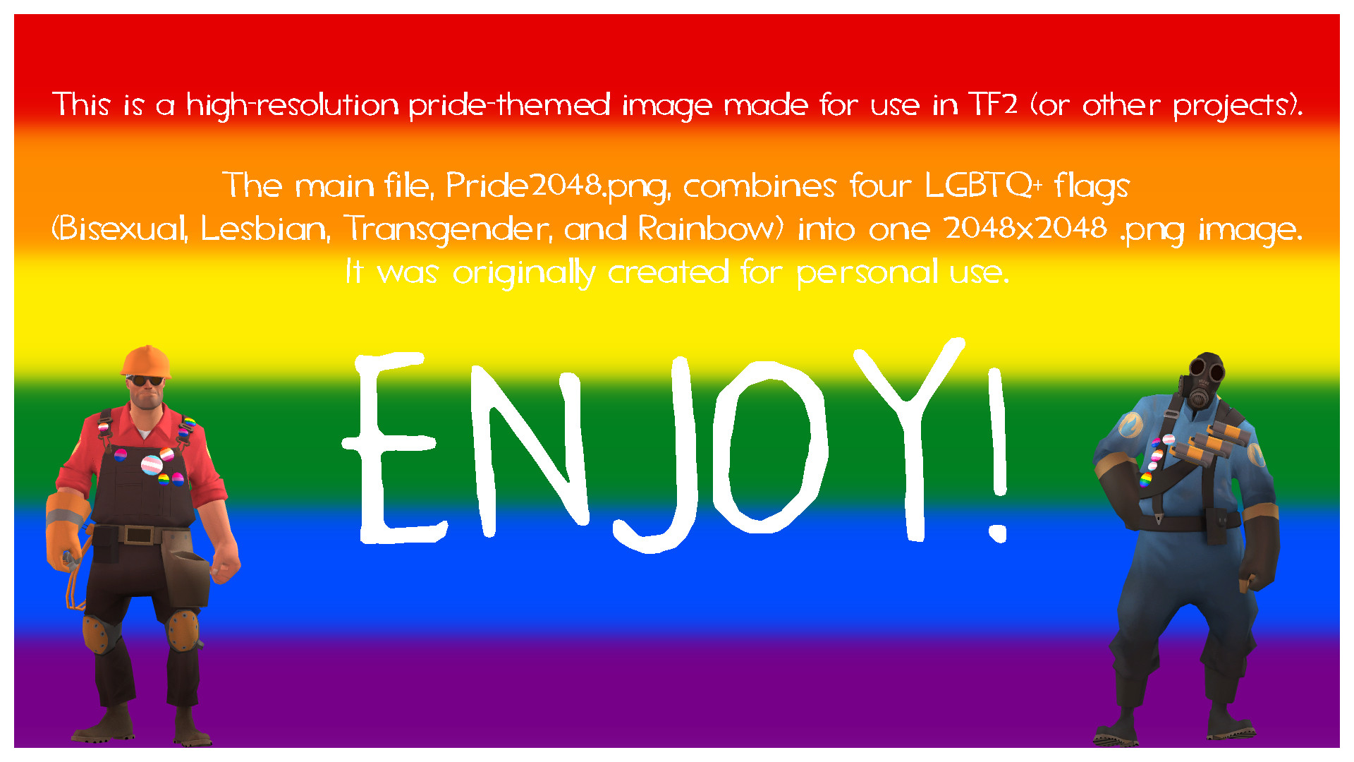LGBTQ+ Flair! (High-Res) Mod for Team Fortress 2 | TF2 Mods