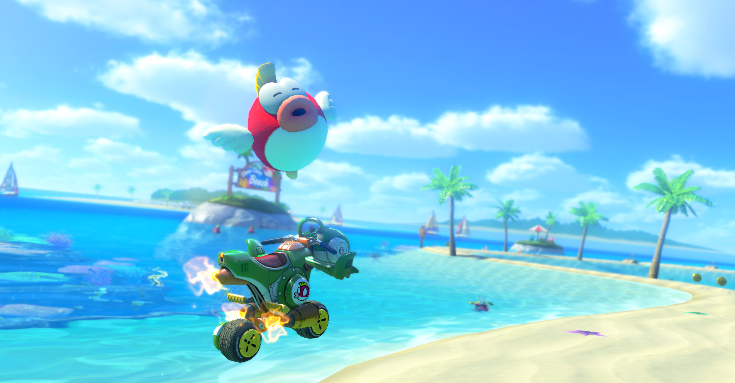 Cheep Cheeps Mod for Mario Kart 8 Deluxe | MK8D Mods