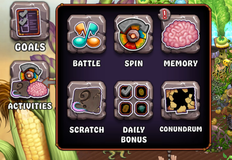 Black or Blue Menu Icons Mod for My Singing Monsters | MSM Mods
