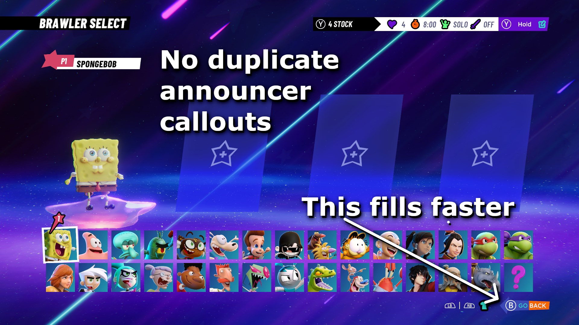 Menu Fixes & QoL Mod for Nickelodeon All-Star Brawl 2 | NASB2 Mods