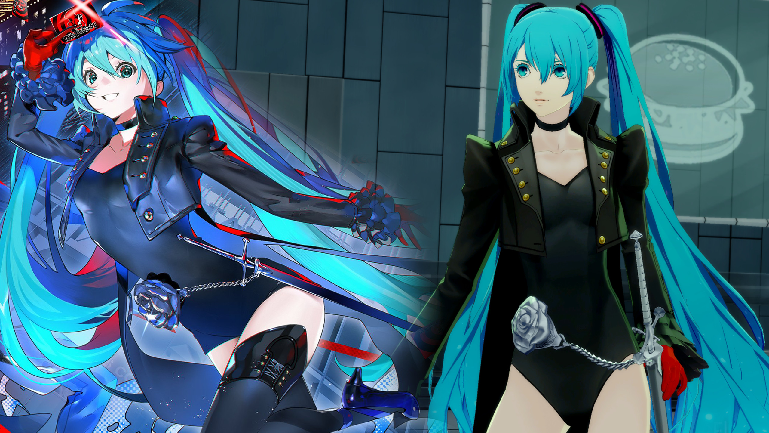 Hatsune Miku Costumes for Violet! Mod for Persona 5 Royal (PC) | P5R ...