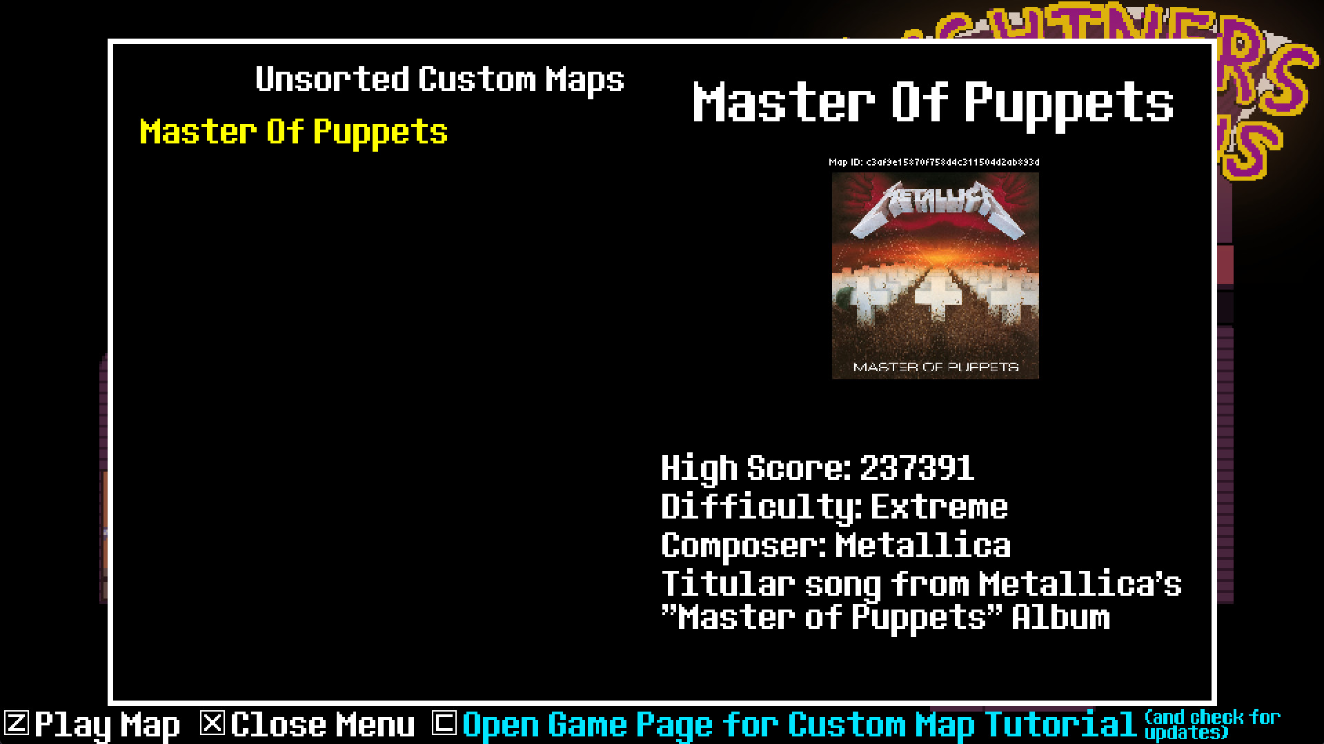 Metallica - Master of Puppets Mod for Deltarune: Lightners Live Plus | D:LLP Mods