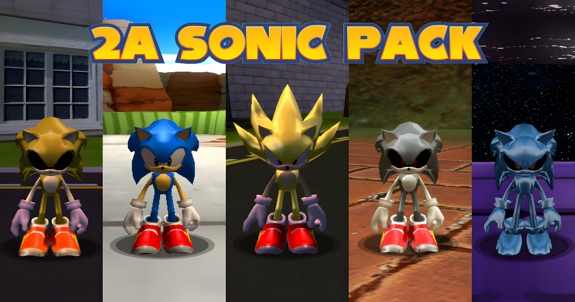2A Sonic Character Pack Mod for Shadow The Hedgehog | ShTH Mods