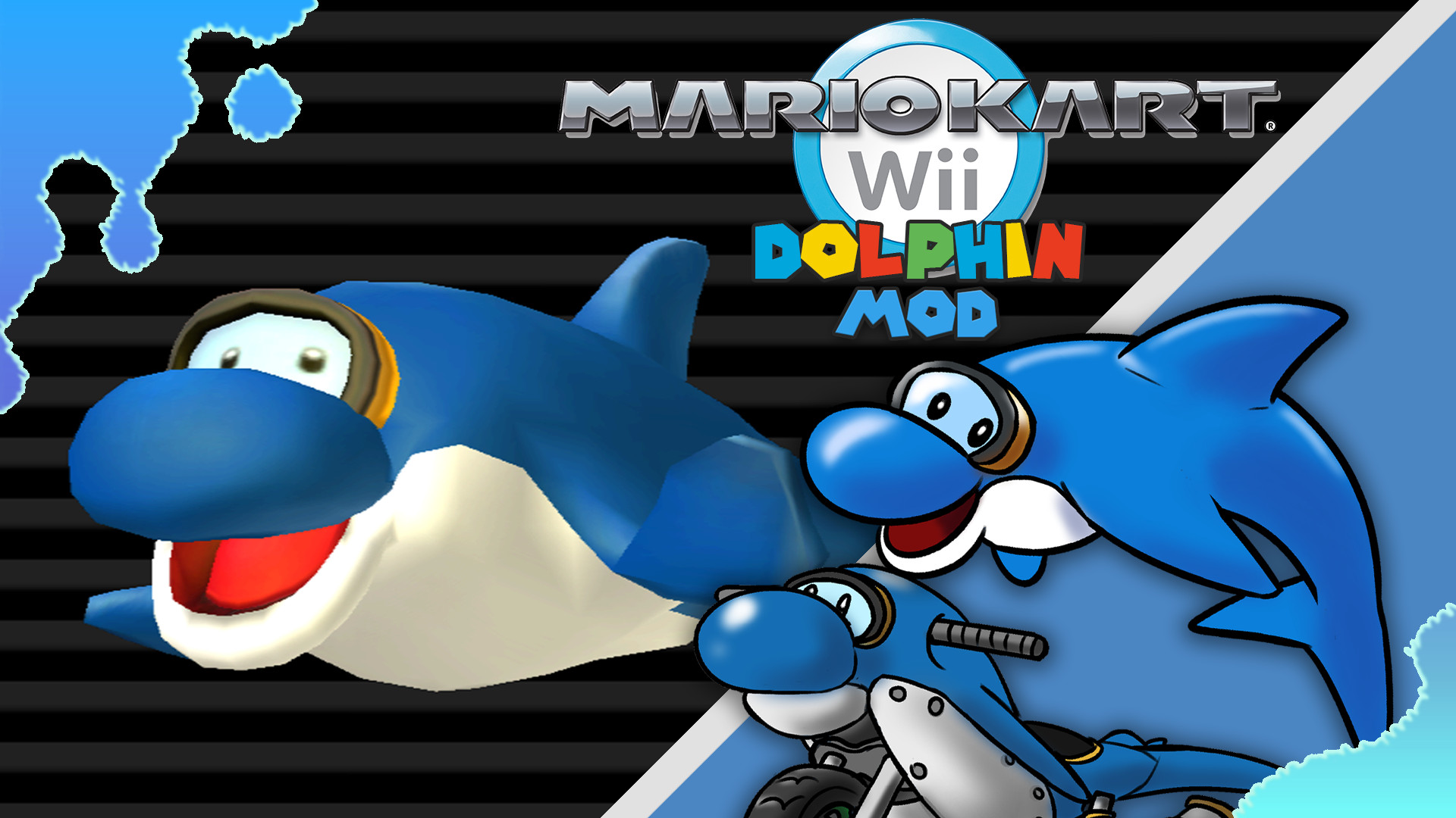 Dolphin (W/ Custom Animations) Mod for Mario Kart Wii | MKWii Mods