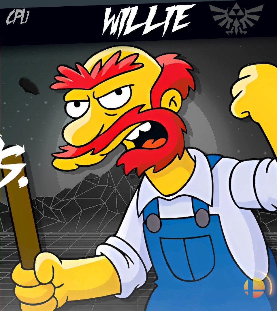HD Clean UI for Groundskeeper Willie Mod for Super Smash Bros. Ultimate | SSBU Mods