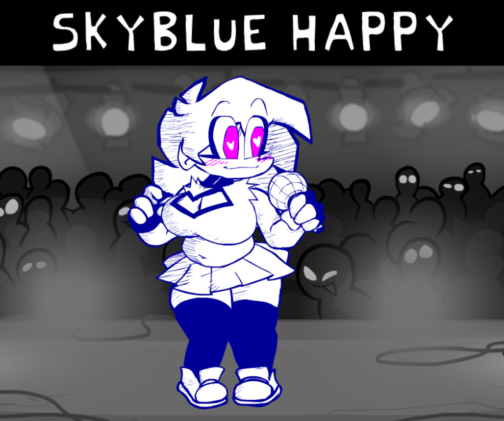 Skyblue Psych Online Port Mod for Friday Night Funkin' | FNF Mods