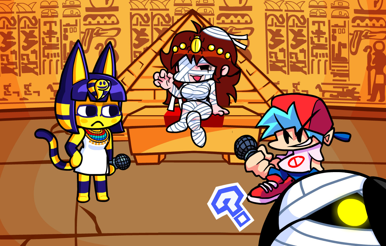 The Ankha Beat Crossing Mod for Friday Night Funkin' | FNF Mods