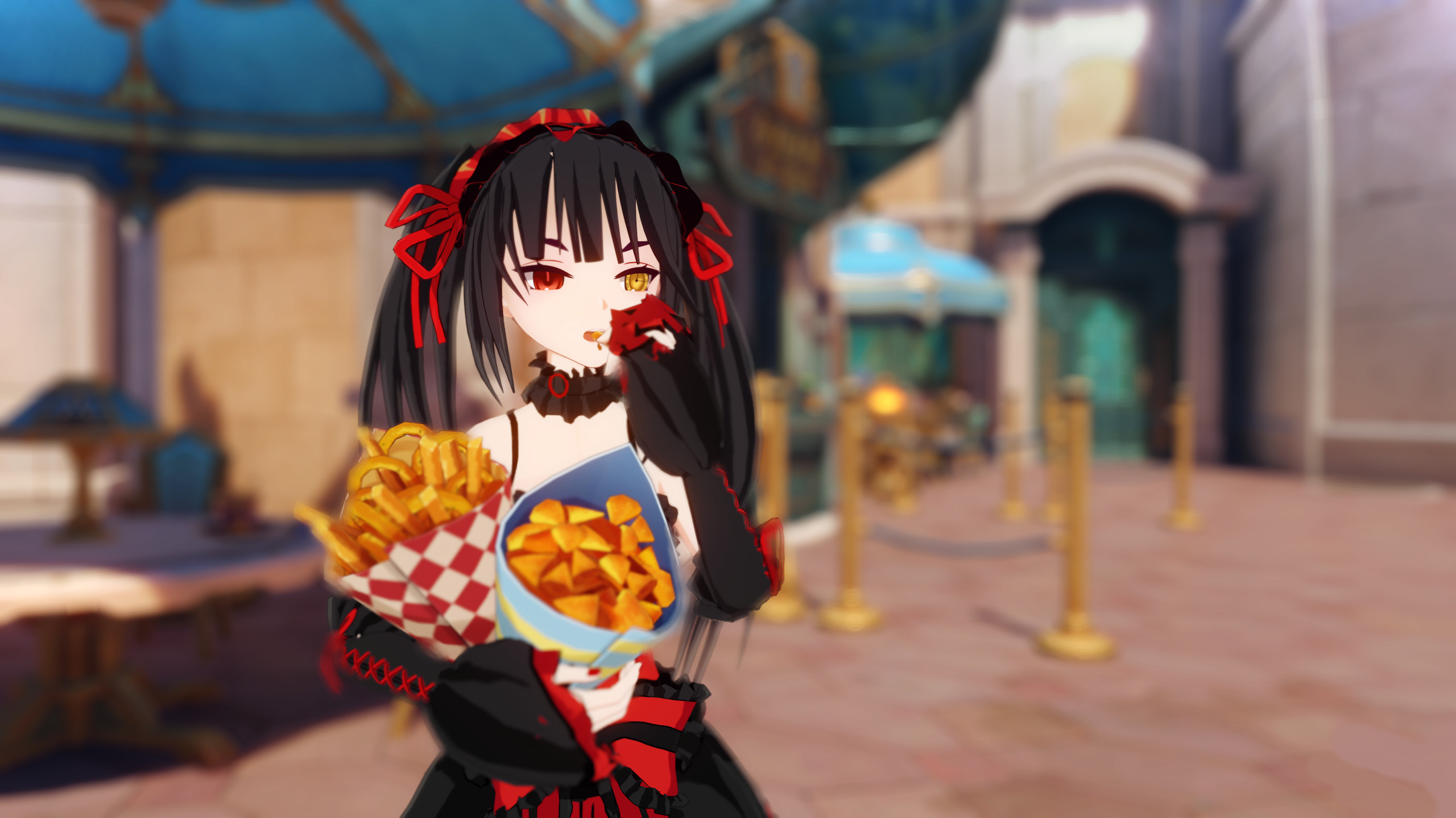 Tokisaki Kurumi over Chevreuse (beta) Mod for Genshin Impact | GI Mods